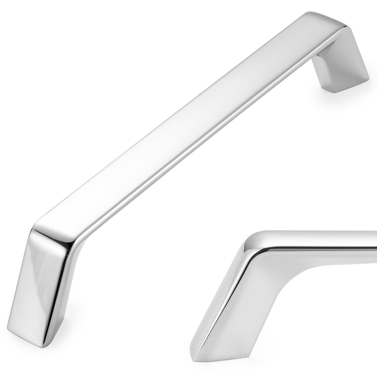 UZP21-128 Sloped Foot Cabinet Pull, 5 inch / 128 mm – Koofizo Hardware